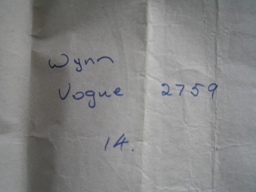 Vogue 2759 – vintage pattern pirates – Angela Rowe